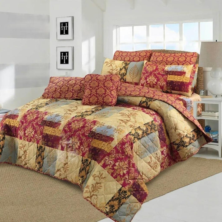 7 pcs Quilted Comforter Set EM-914 – Sitara Wear